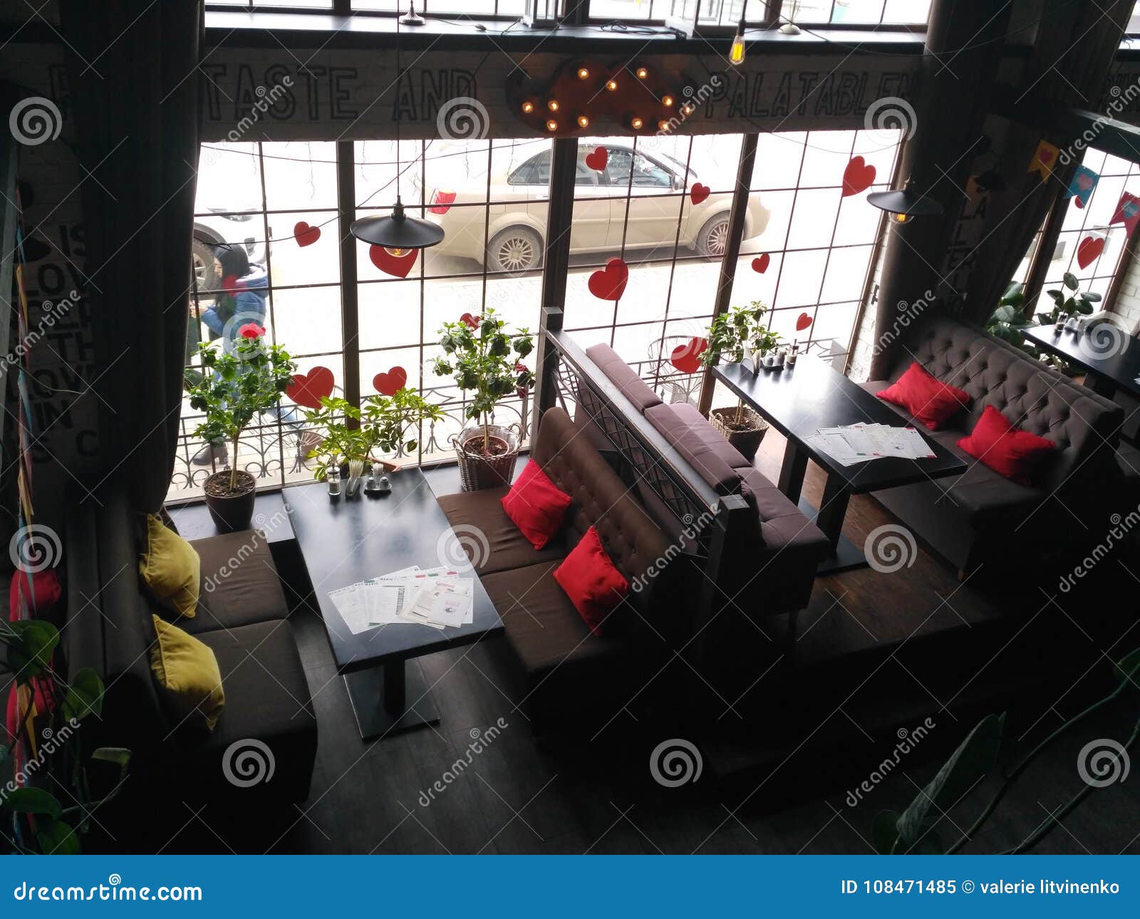 Cozy cafe editorial image. Image of love, comfort, atmosphere - 108471485