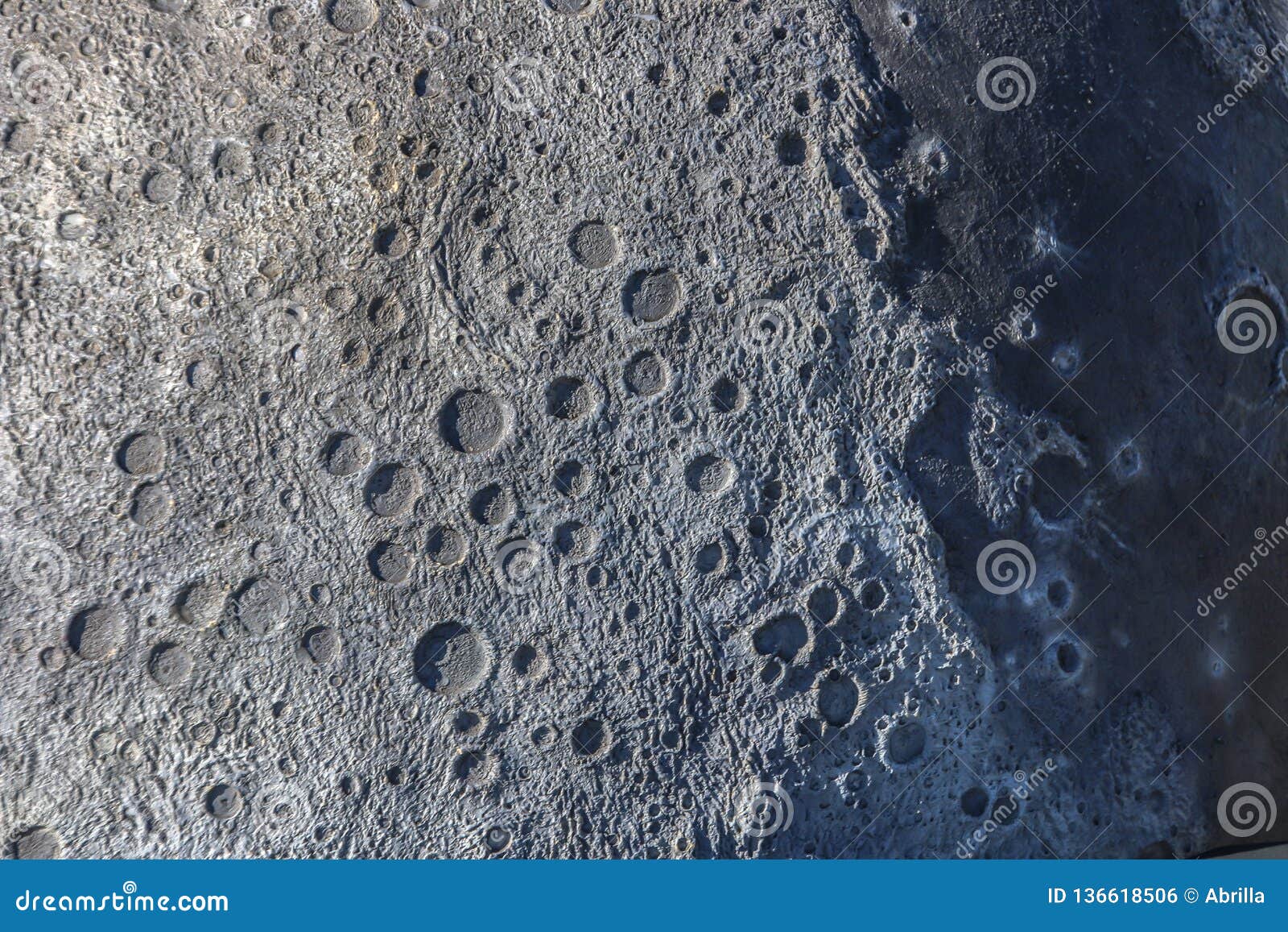 A Picture of Craters on the Surface of the Moon Stock Photo - Image of ...