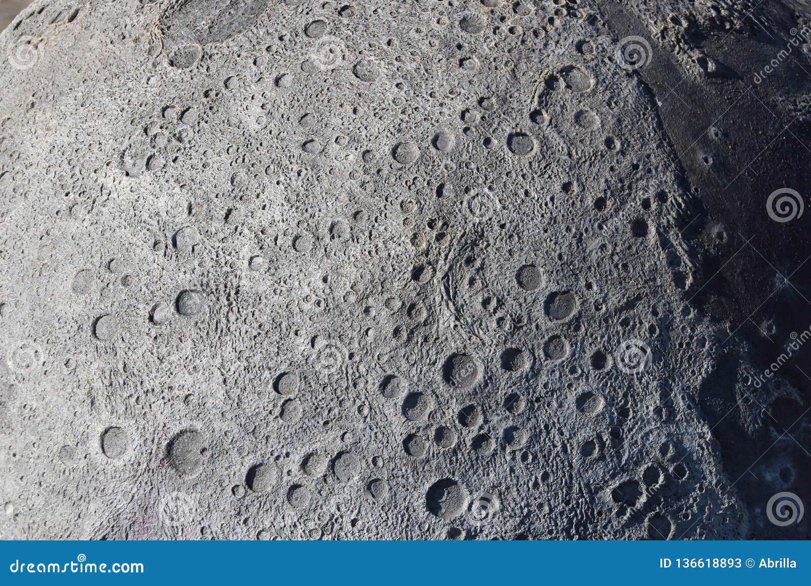 A Picture of Craters on the Surface of the Moon Stock Image - Image of ...
