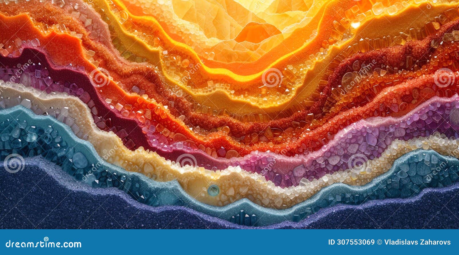A Picture Created Using Sand, Where Various Shades of Sand Form a ...