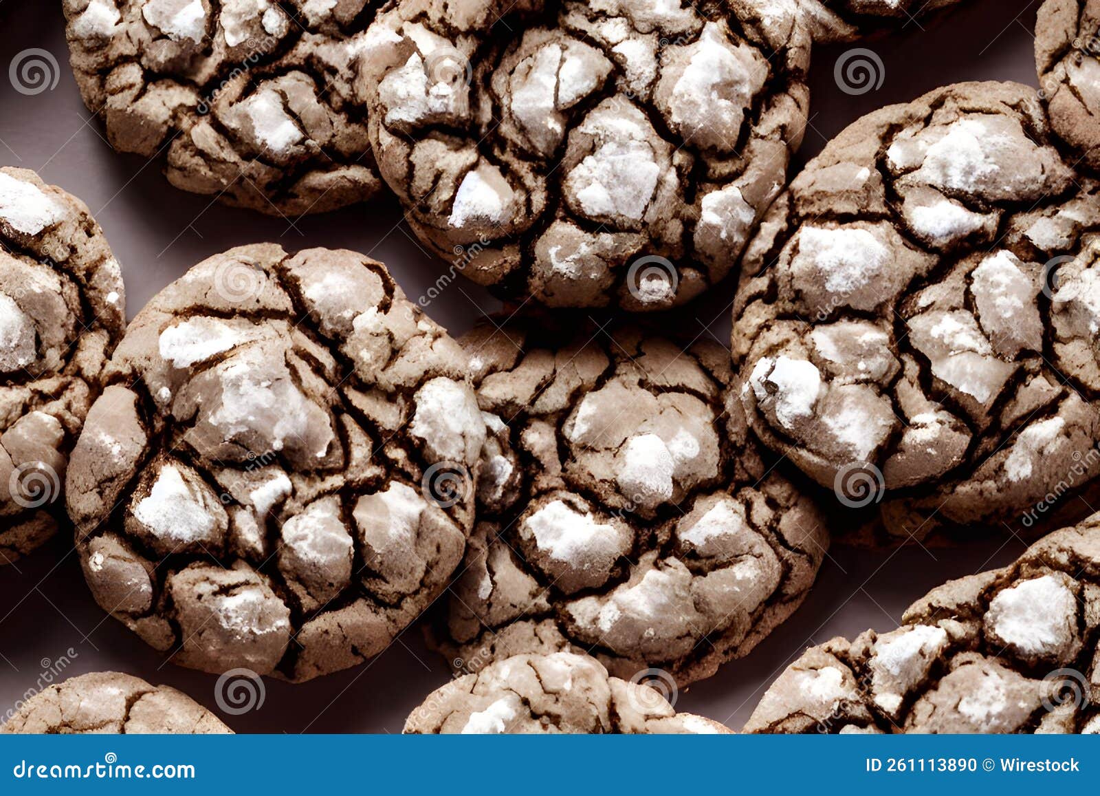 Picture of Crinkle Cookies, a Quick Snack Stock Photo - Image of recipe ...