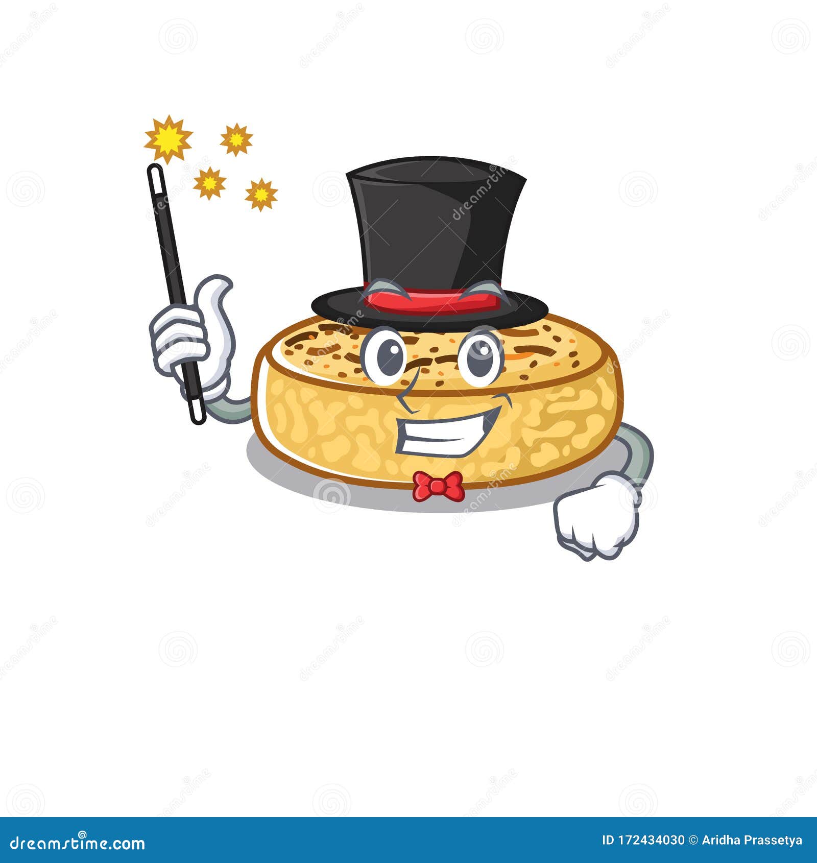 A Picture of Crumpets Performance As a Magician Stock Vector ...