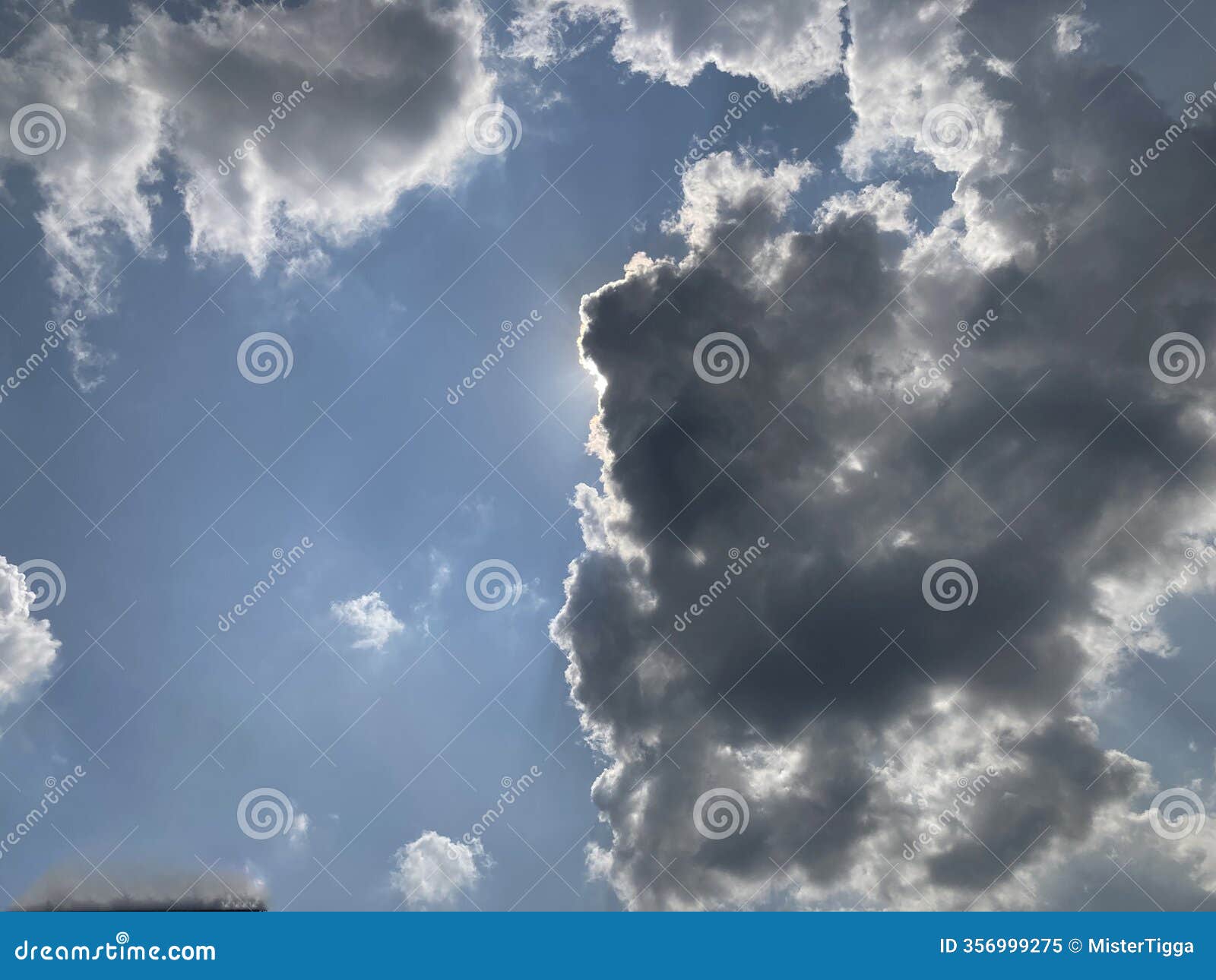 Picture of a 90-degree Rotated Sky Image with Dark, Dense Clouds and ...