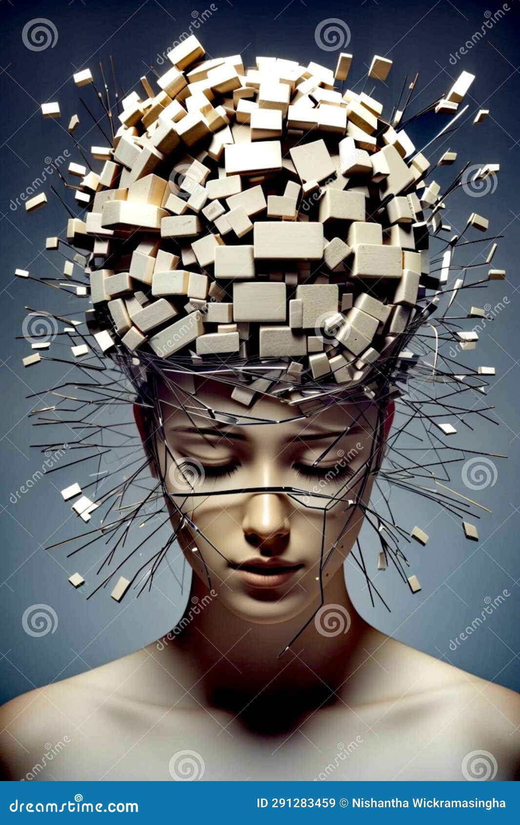 A Picture Describing Stress. Stock Image | CartoonDealer.com #291283459