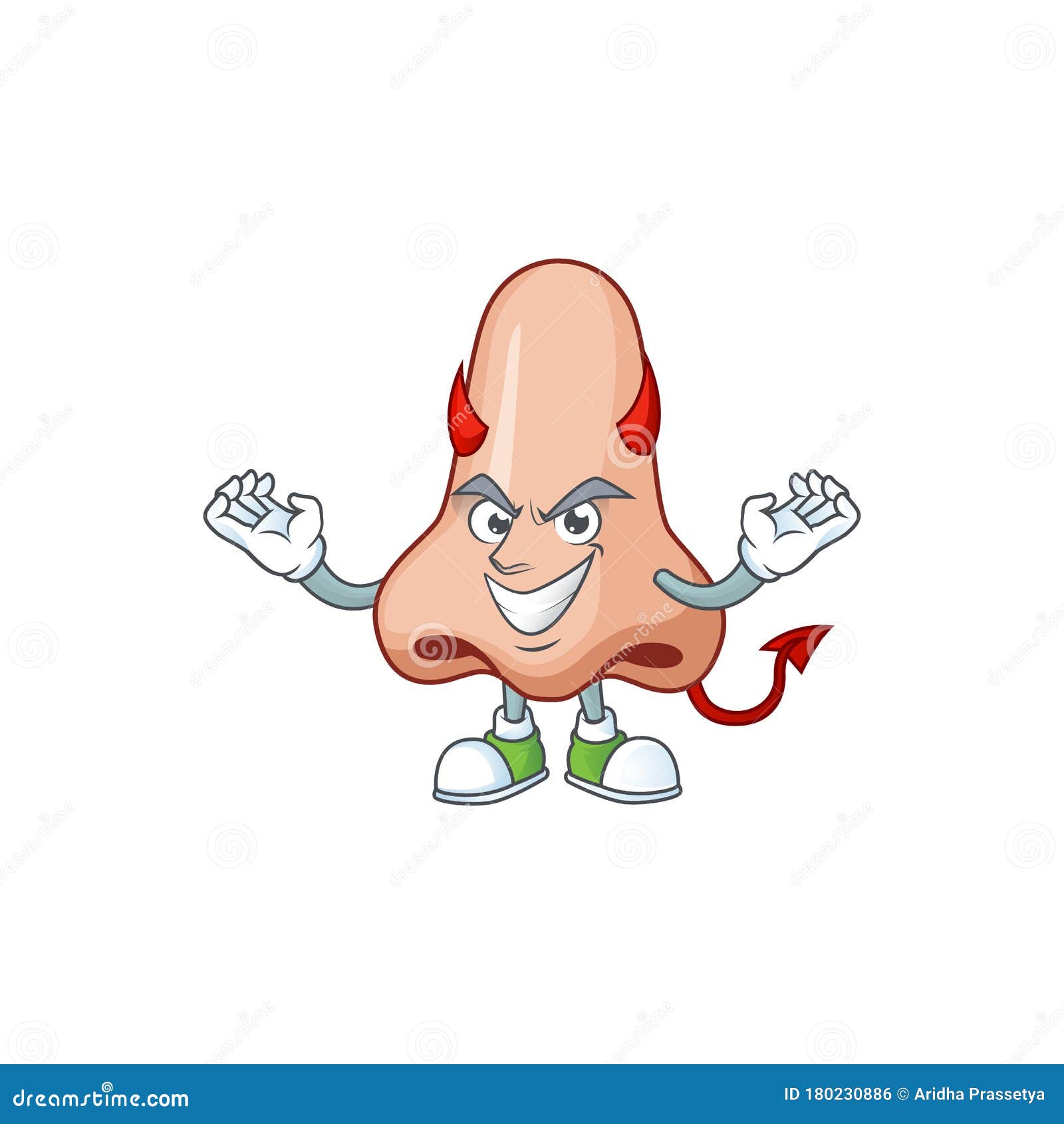 A Picture of Devil Nose Cartoon Character Design Stock Vector ...