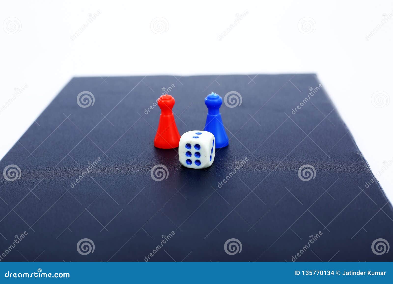 Picture of Dice and Tokens on the Board Game Stock Photo - Image of ...