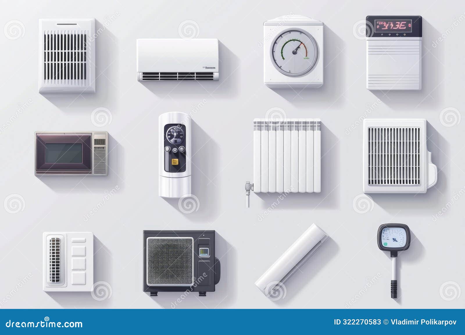 Picture of Different Air Conditioner Models with Various Designs and ...