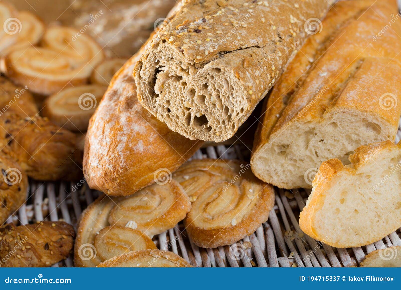 Different Assortment of Bread and Bakery Products Stock Image - Image ...
