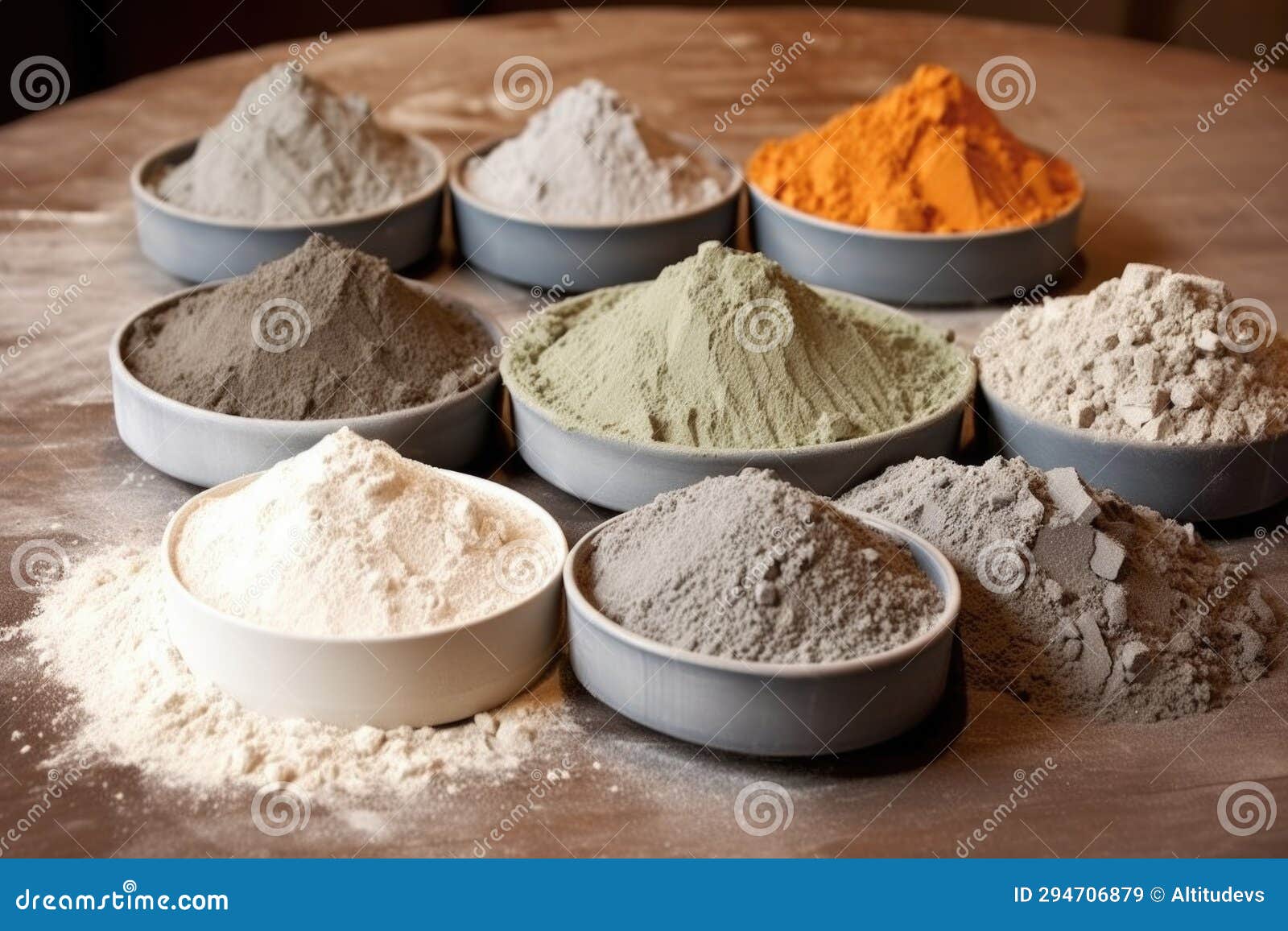 Picture of Different Types of Cement Available in the Studio Stock ...