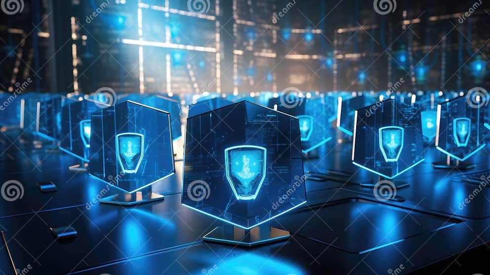 Picture of Complex Security Guard System To Protect Dangerous Hacking ...