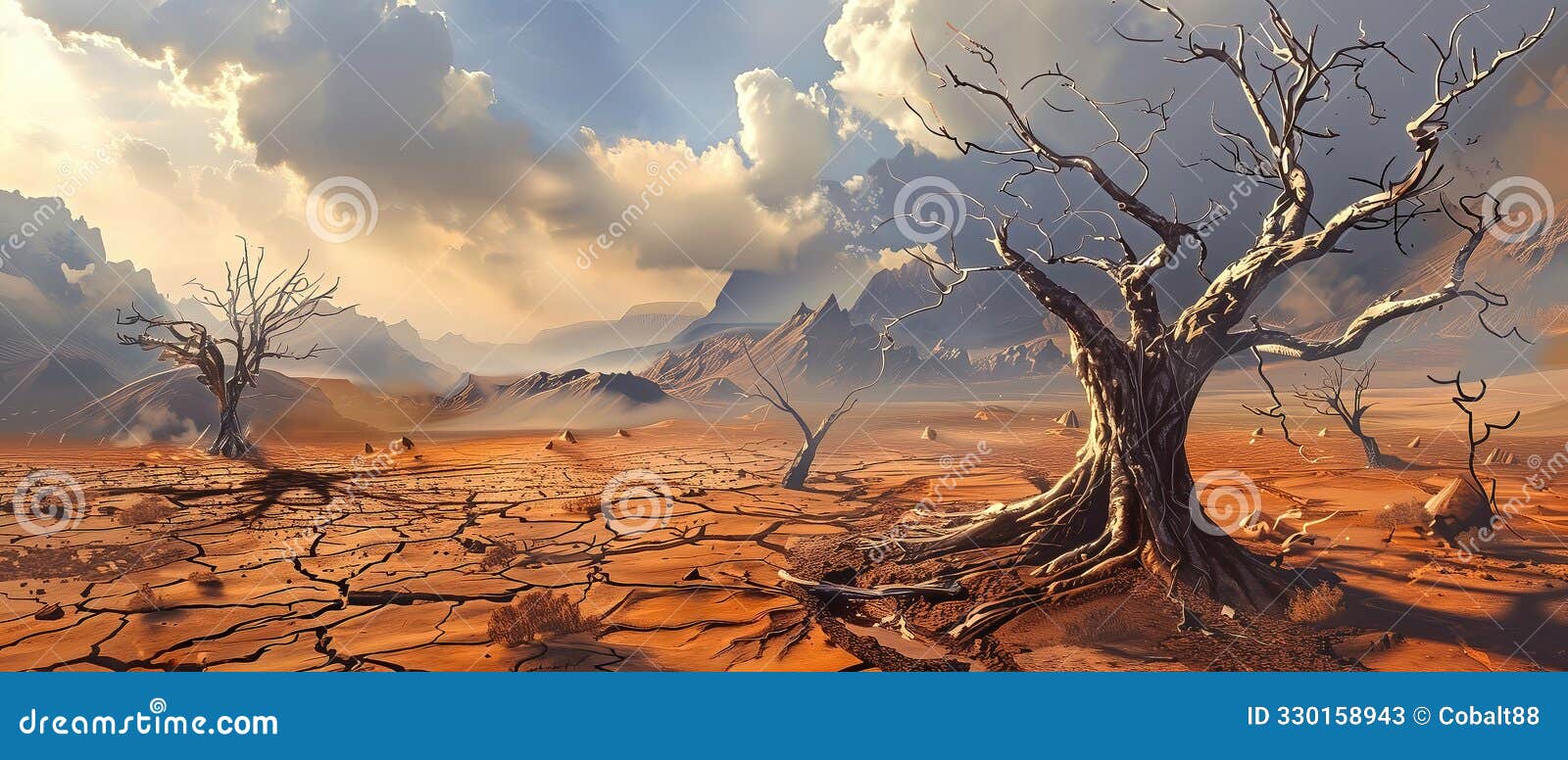 The Picture of Drought Disaster, Desertification of the Land and ...