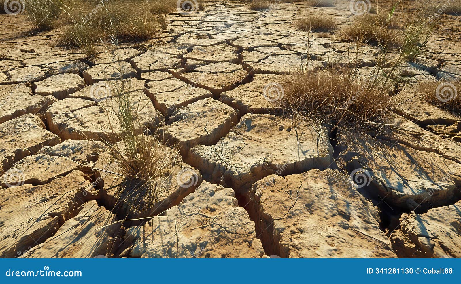 The Picture Of Drought Disaster, Desertification Of The Land And ...