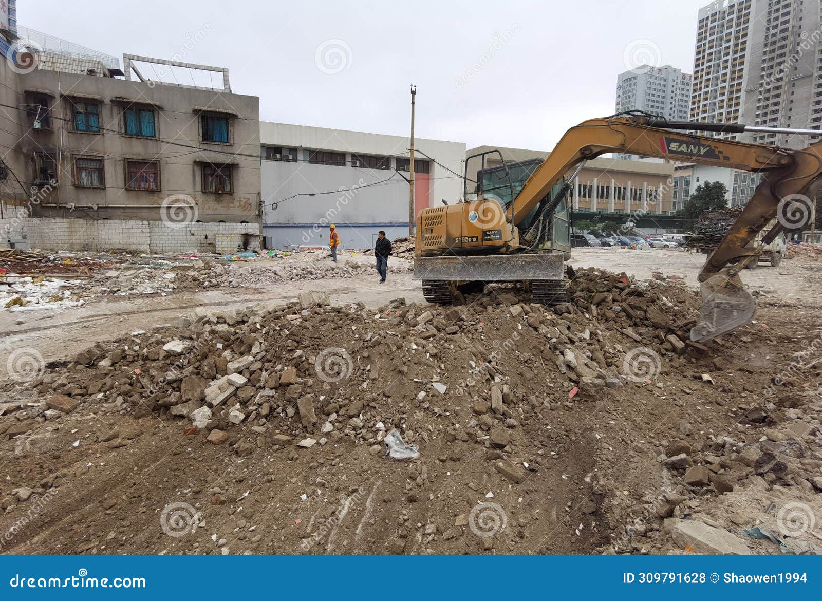 Earthwork Activity Construction Site Editorial Stock Photo - Image of ...