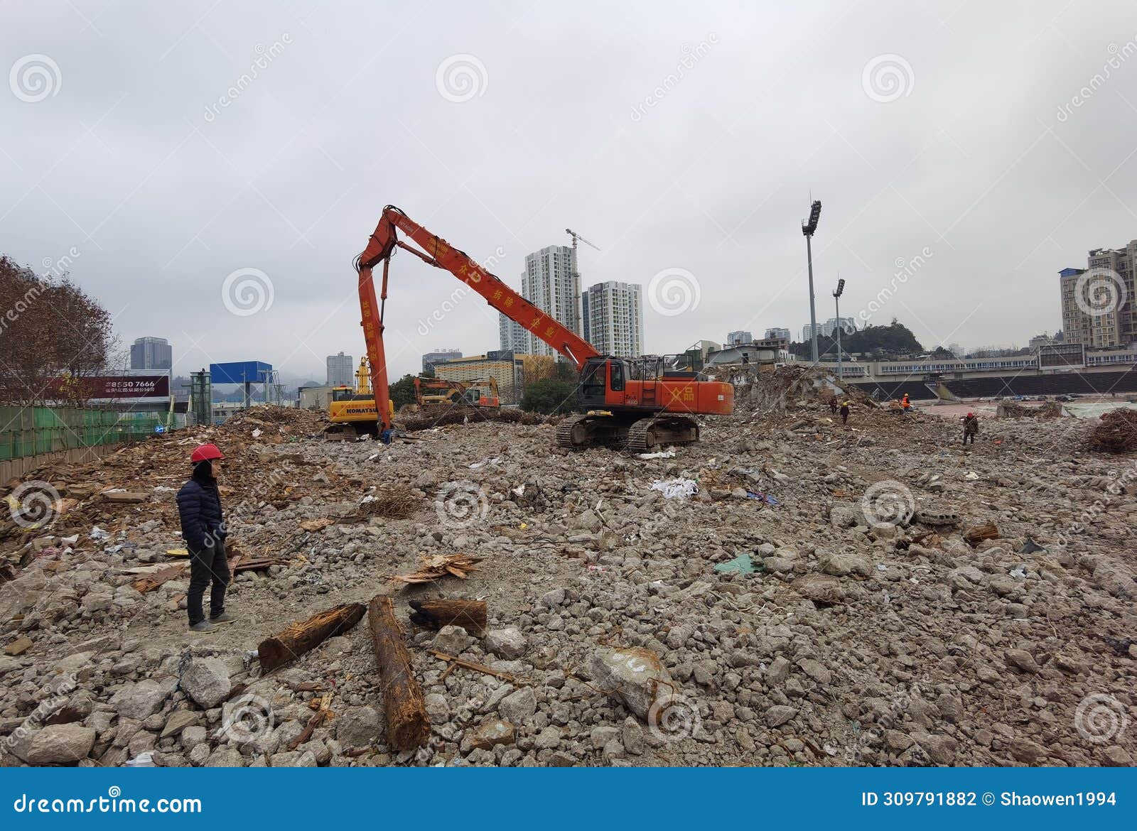Earthwork Activity Construction Site Editorial Photography - Image of ...