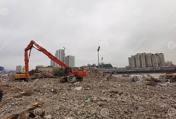Earthwork Activity Construction Site Editorial Photo - Image of modern ...