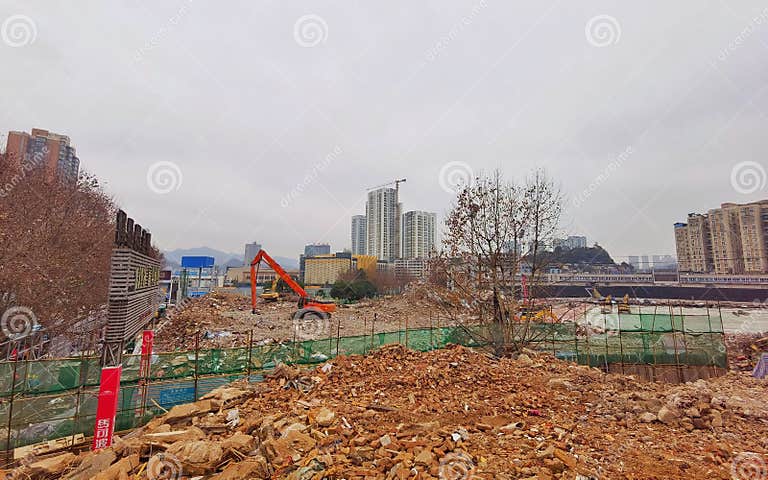 Earthwork Activity Construction Site Editorial Image - Image of ...