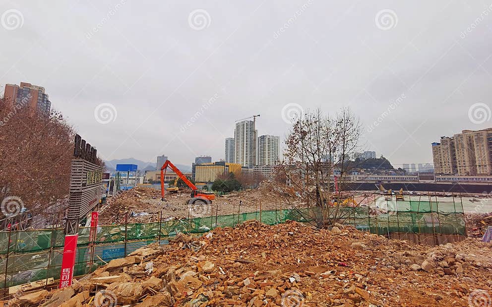 Earthwork Activity Construction Site Editorial Image - Image of ...