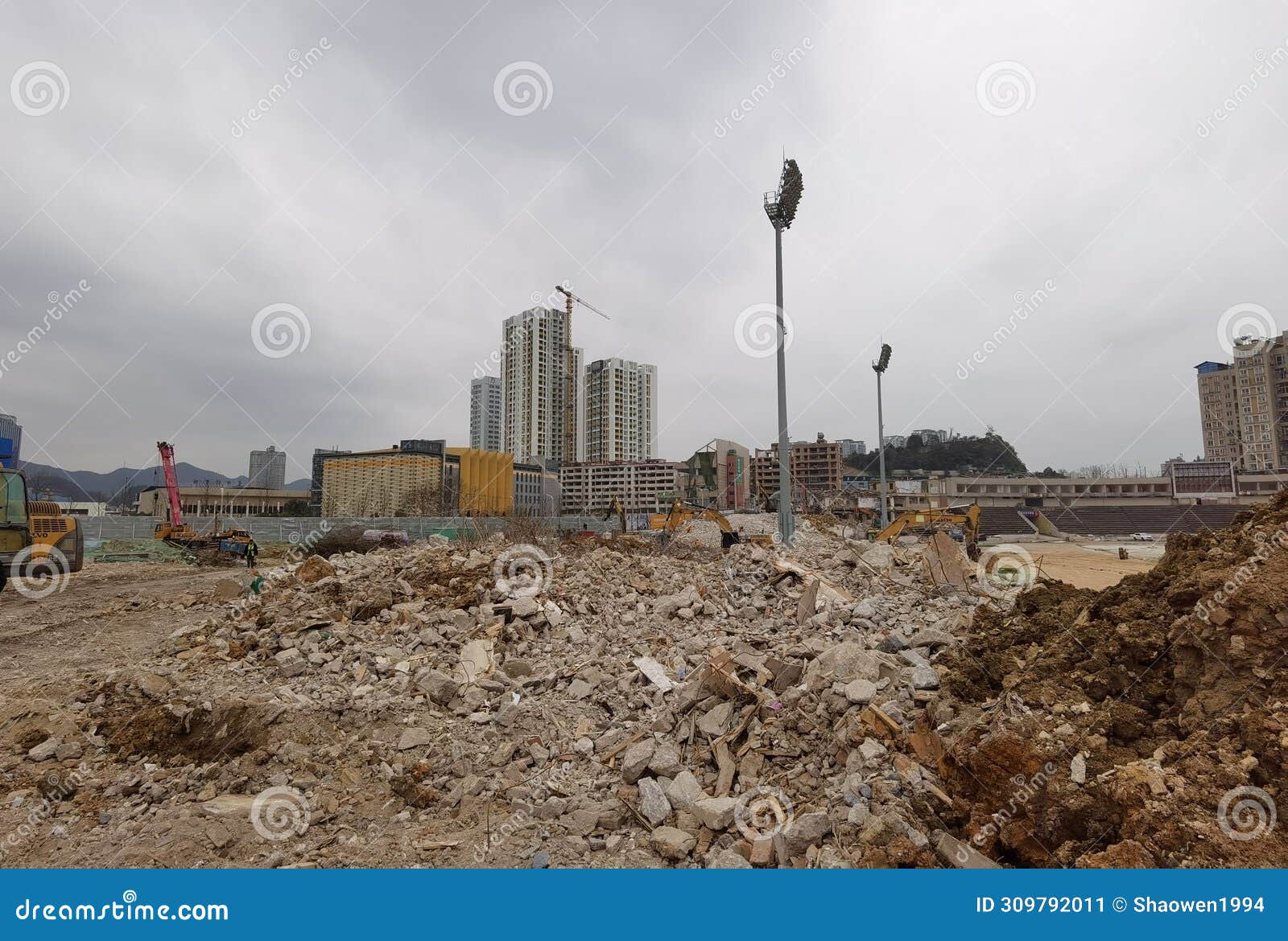 Earthwork Activity Construction Site Editorial Photo - Image of ...