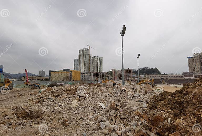 Earthwork Activity Construction Site Editorial Photo - Image of ...