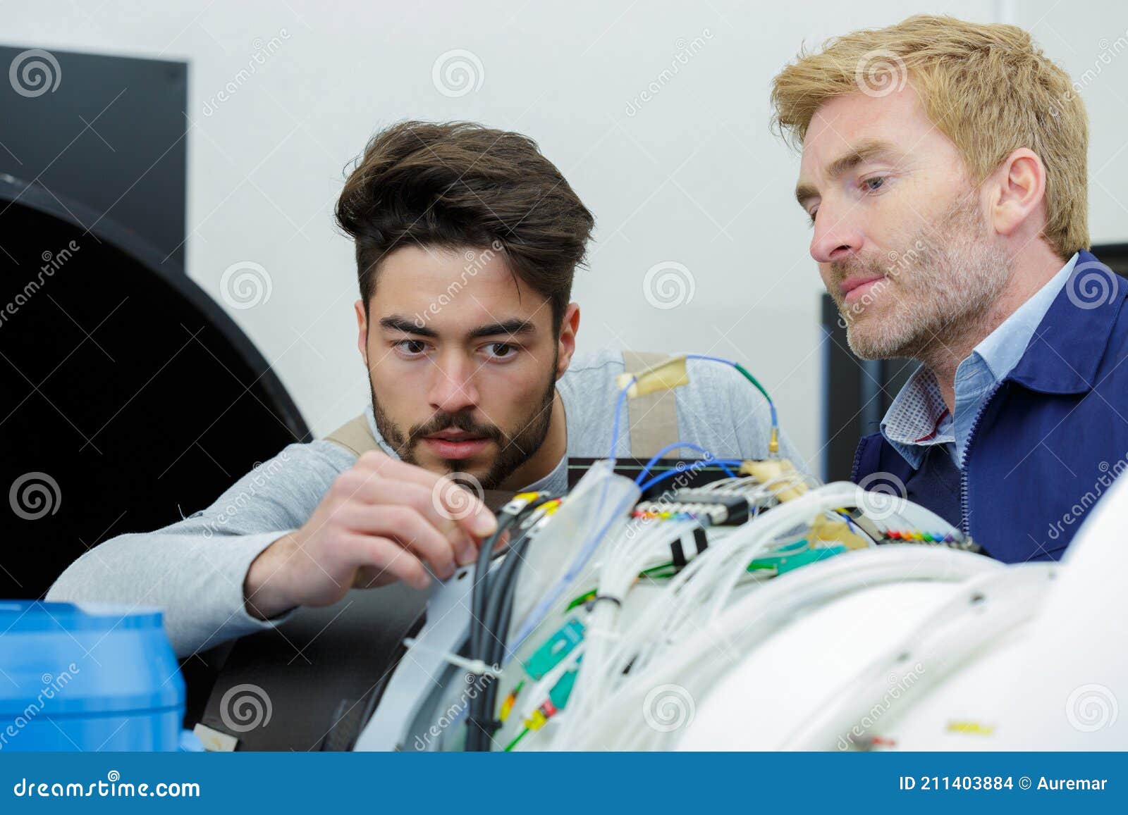 Picture Electrical Wiring Engineer at Work Stock Photo - Image of power ...