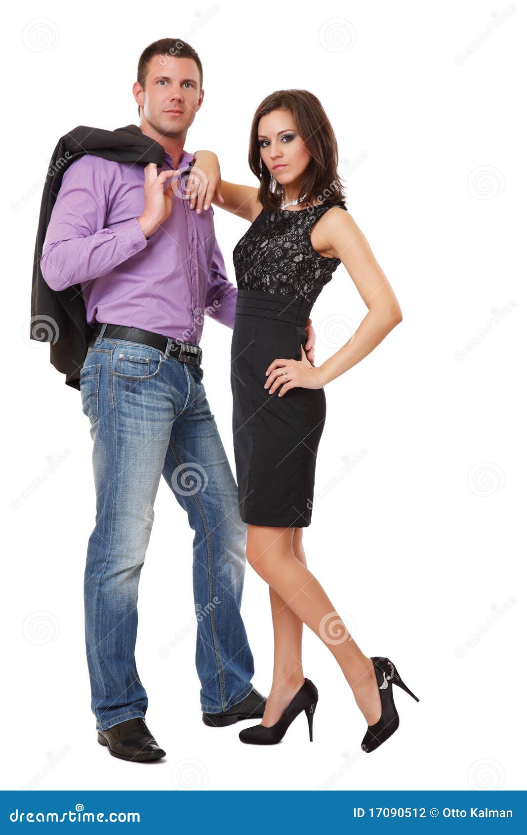 Picture of an Elegant Couple Stock Photo - Image of looking, couple ...