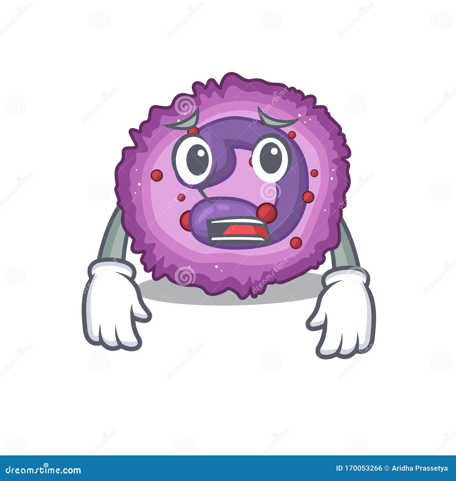 A Picture of Eosinophil Cell Showing Afraid Look Face Stock Vector ...