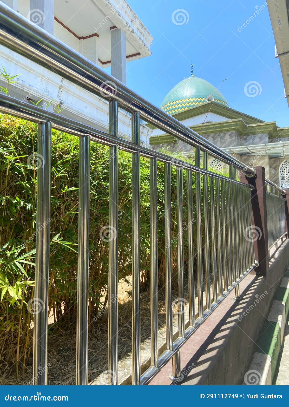 Picture of the Fence Outside the Mosque Stock Image - Image of ...