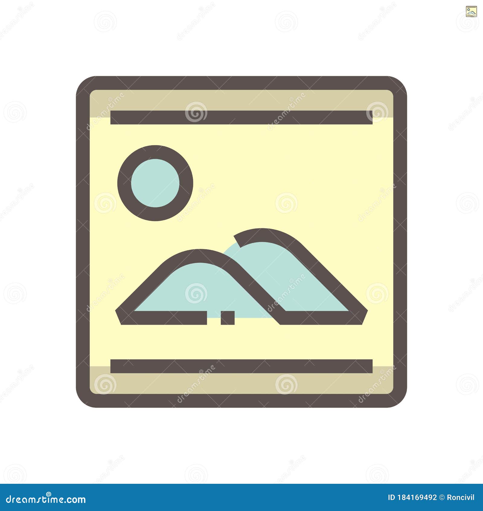 Picture file icon stock vector. Illustration of album - 184169492