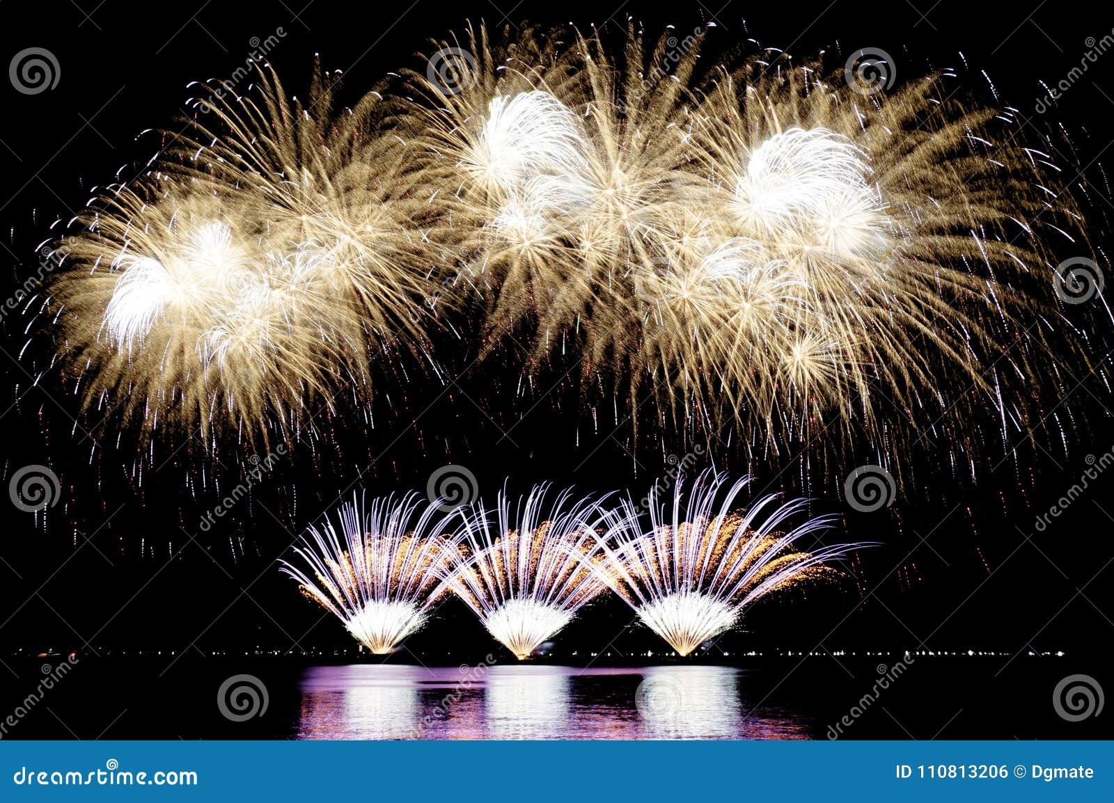Fireworks bursting stock photo. Image of cluster, explosion - 110813206