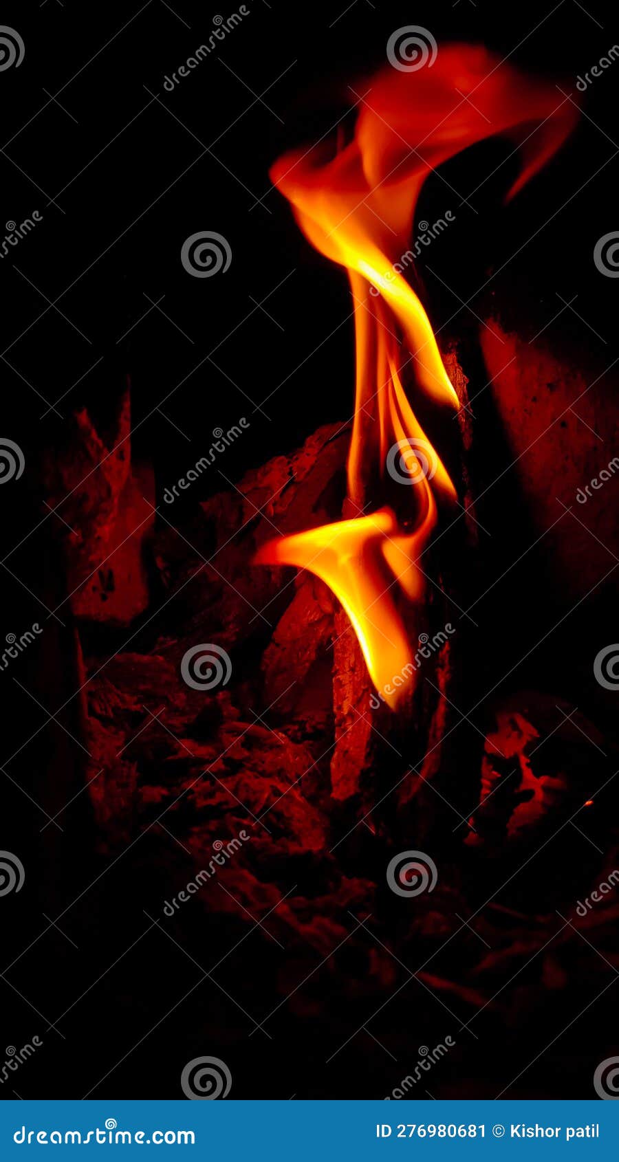 Picture of flames of fire stock image. Image of cooking - 276980681