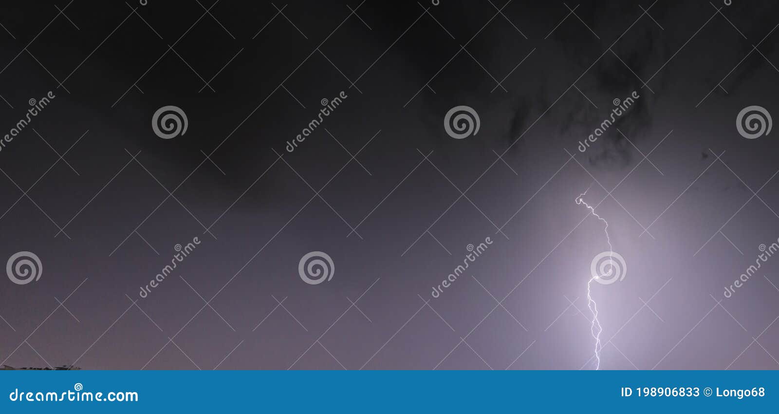 Picture of a Flash in the Night Sky with Glowing Clouds Stock Image ...