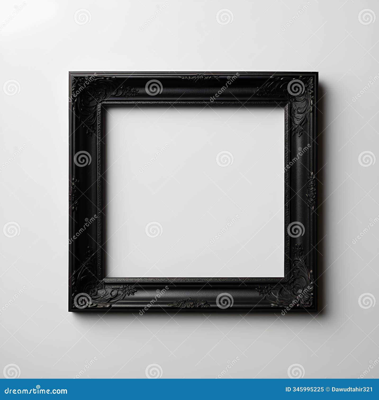 A Picture Frame with a Black Frame on the Wall Minimalistic Black Frame ...