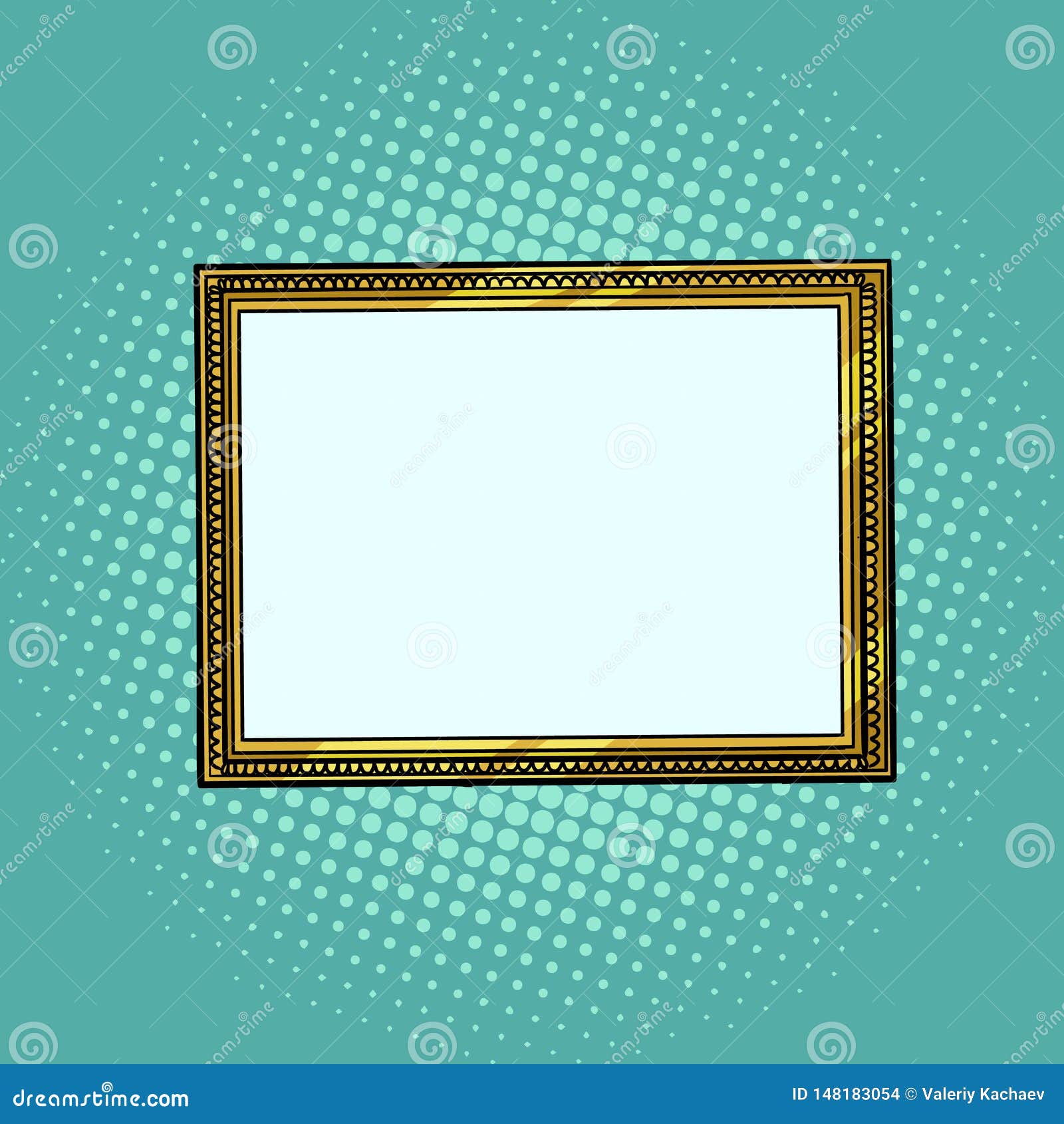 Picture Frame, Blank Pattern Stock Vector - Illustration of baroque ...