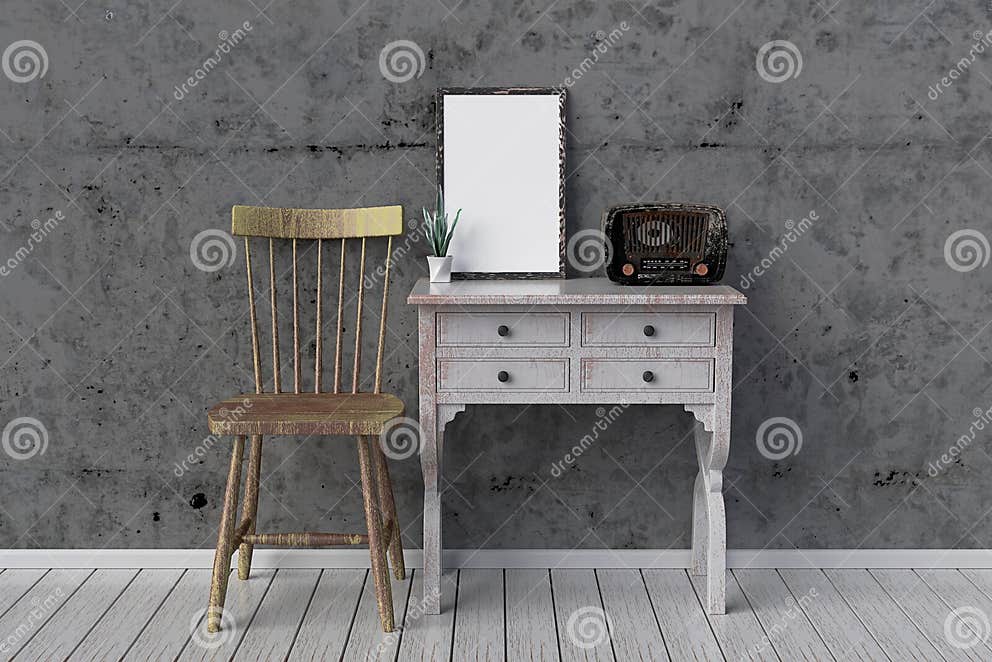 Picture frame 3d render stock illustration. Illustration of render ...