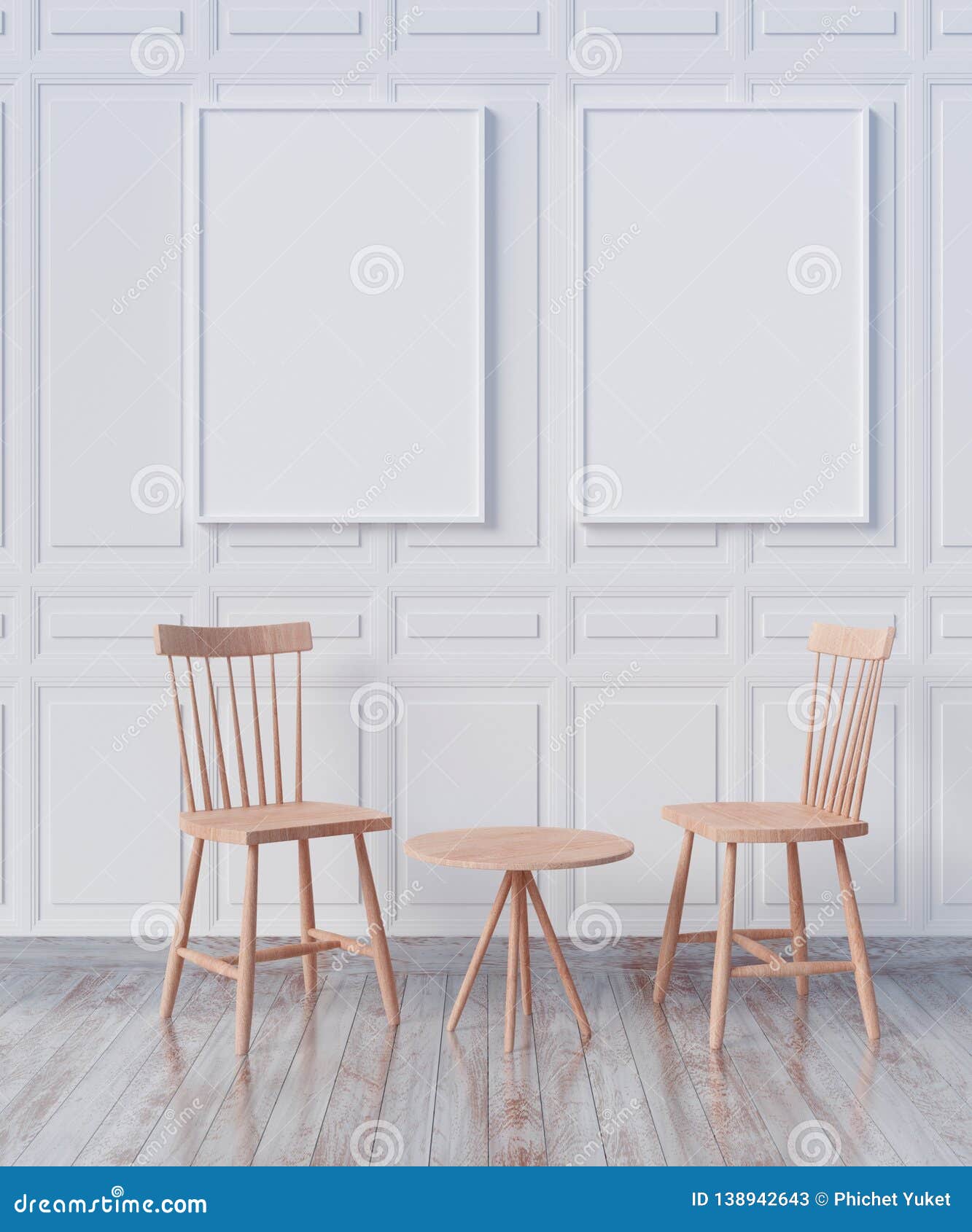 Picture frame 3d render stock illustration. Illustration of empty ...