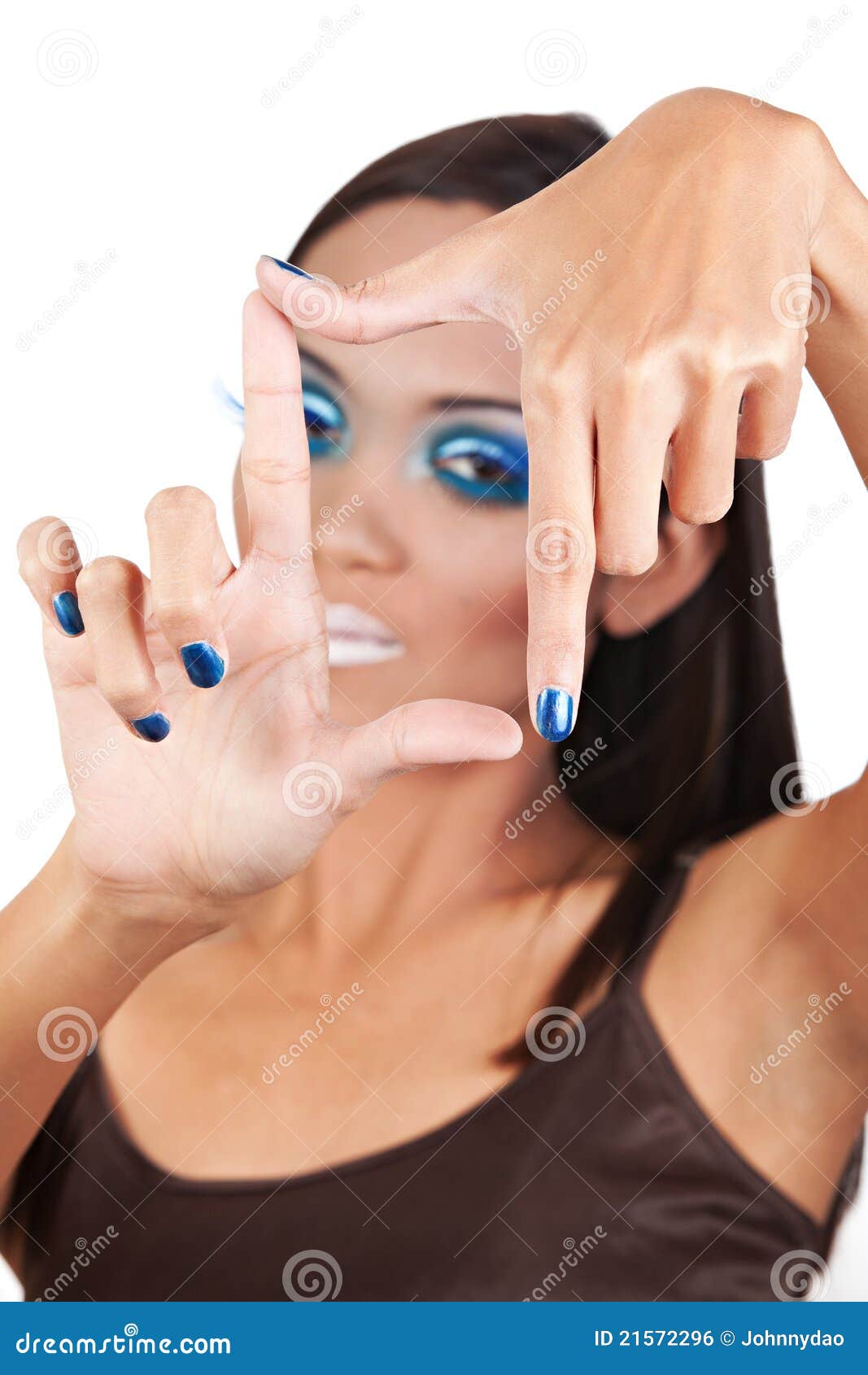 Picture frame hand sign stock photo. Image of hands, woman - 21572296
