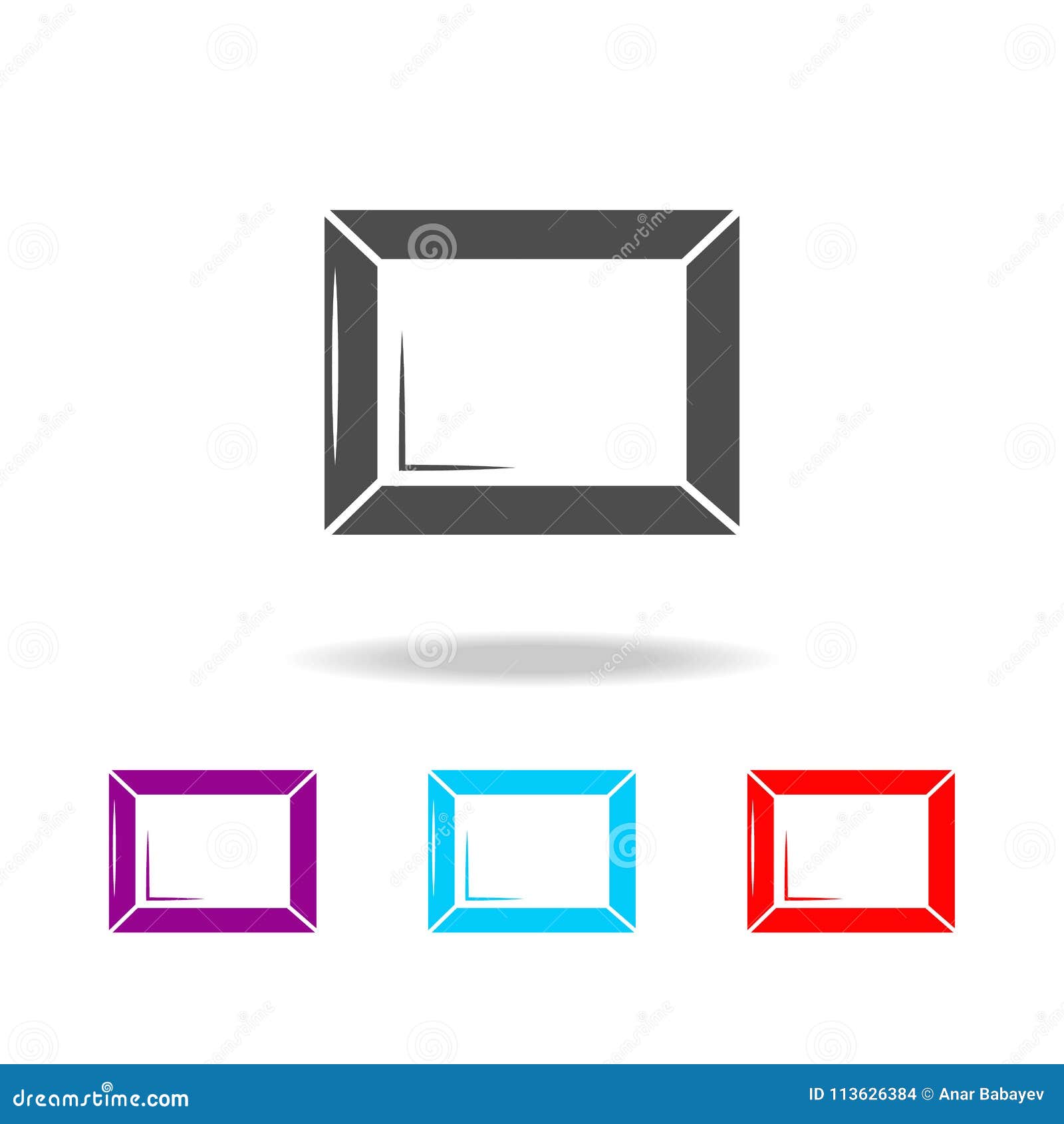Picture Frame Icon. Elements of Art Tools Multi Colored Icons. Premium ...