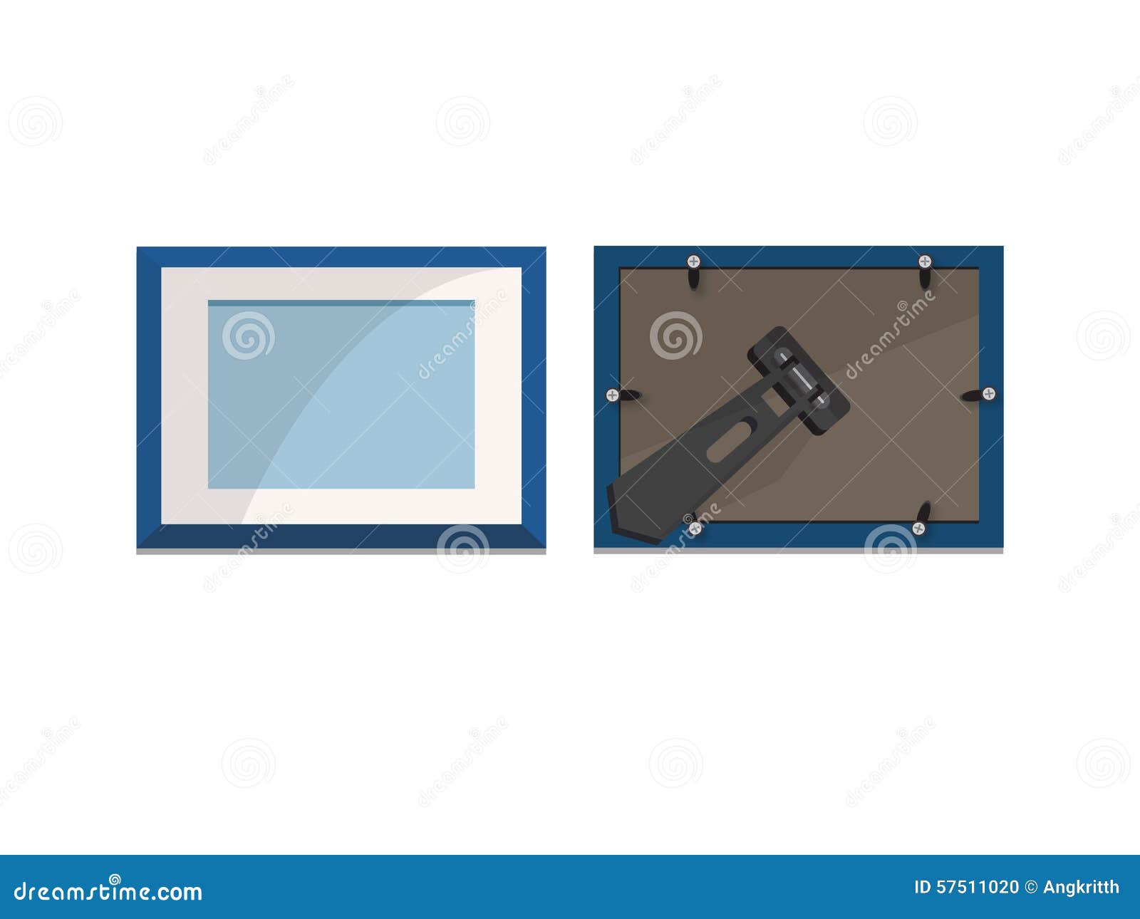 Picture Frame - Illustration Stock Illustration - Illustration of brown ...