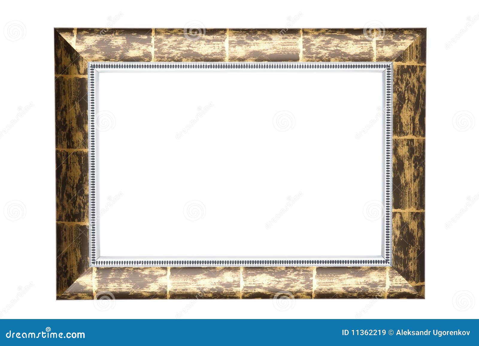 Picture Frame Isolated on White Stock Image - Image of decoration ...