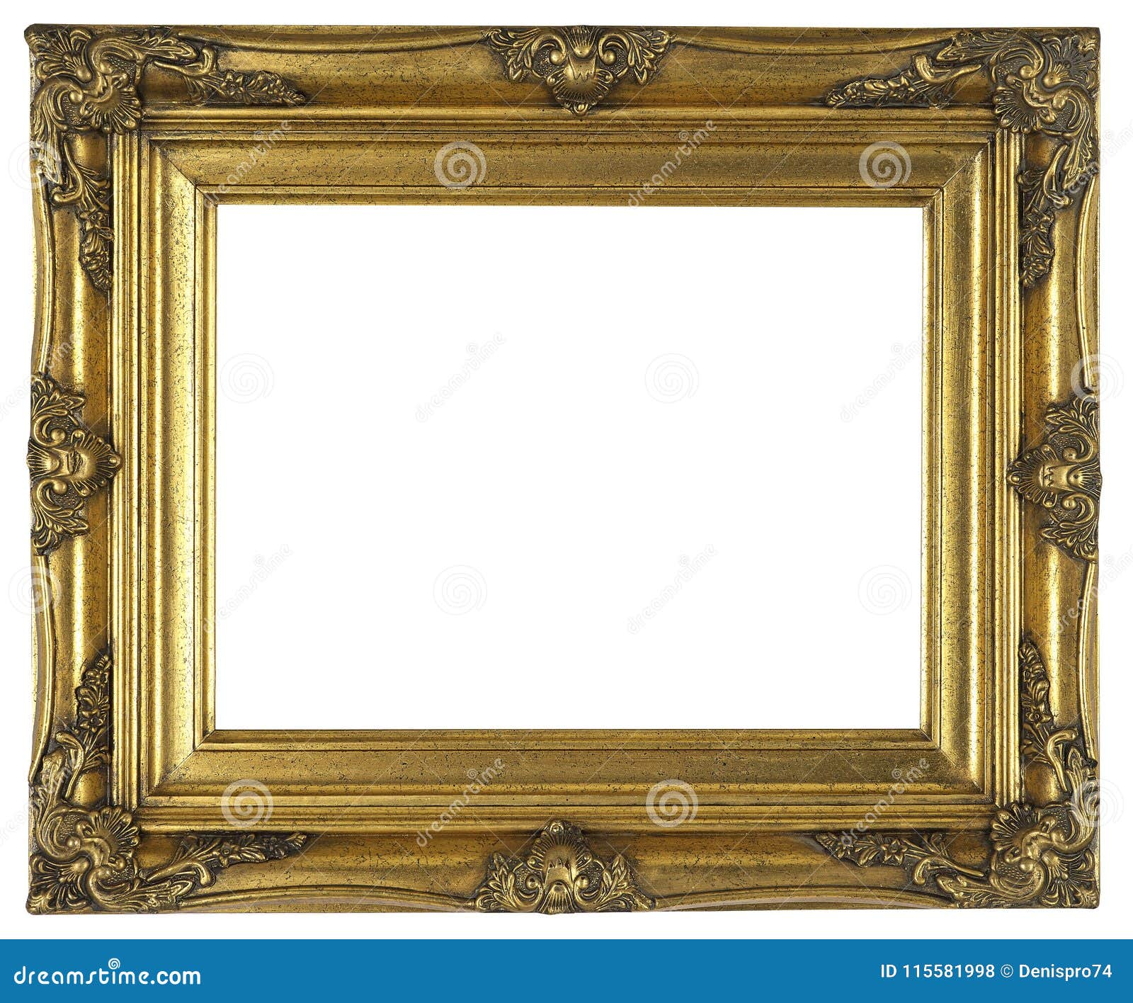 Picture Frame Isolated on White Stock Photo - Image of frames, home ...