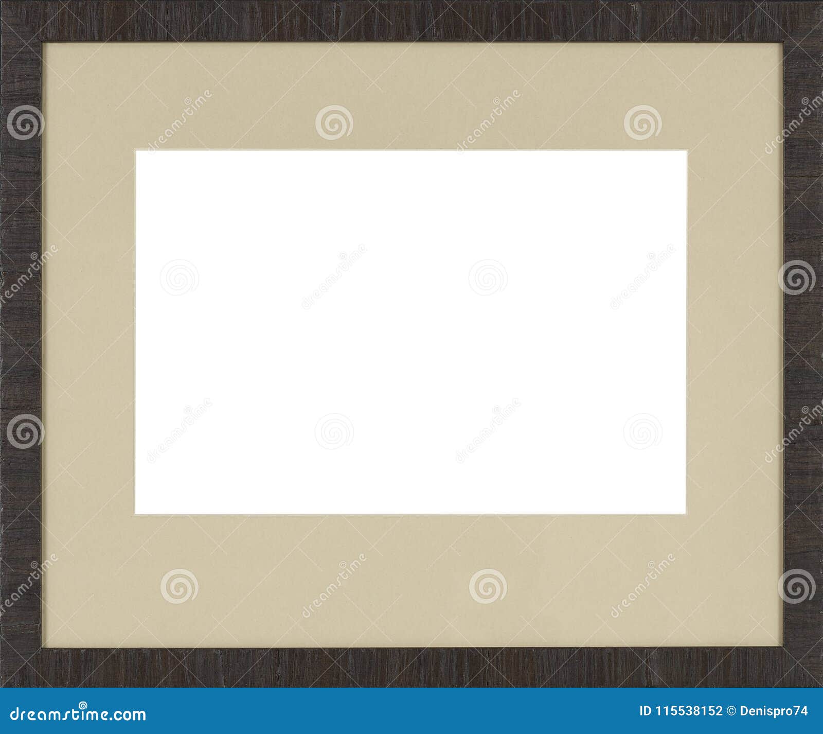 Picture Frame Isolated on White Stock Photo - Image of object, boundary ...