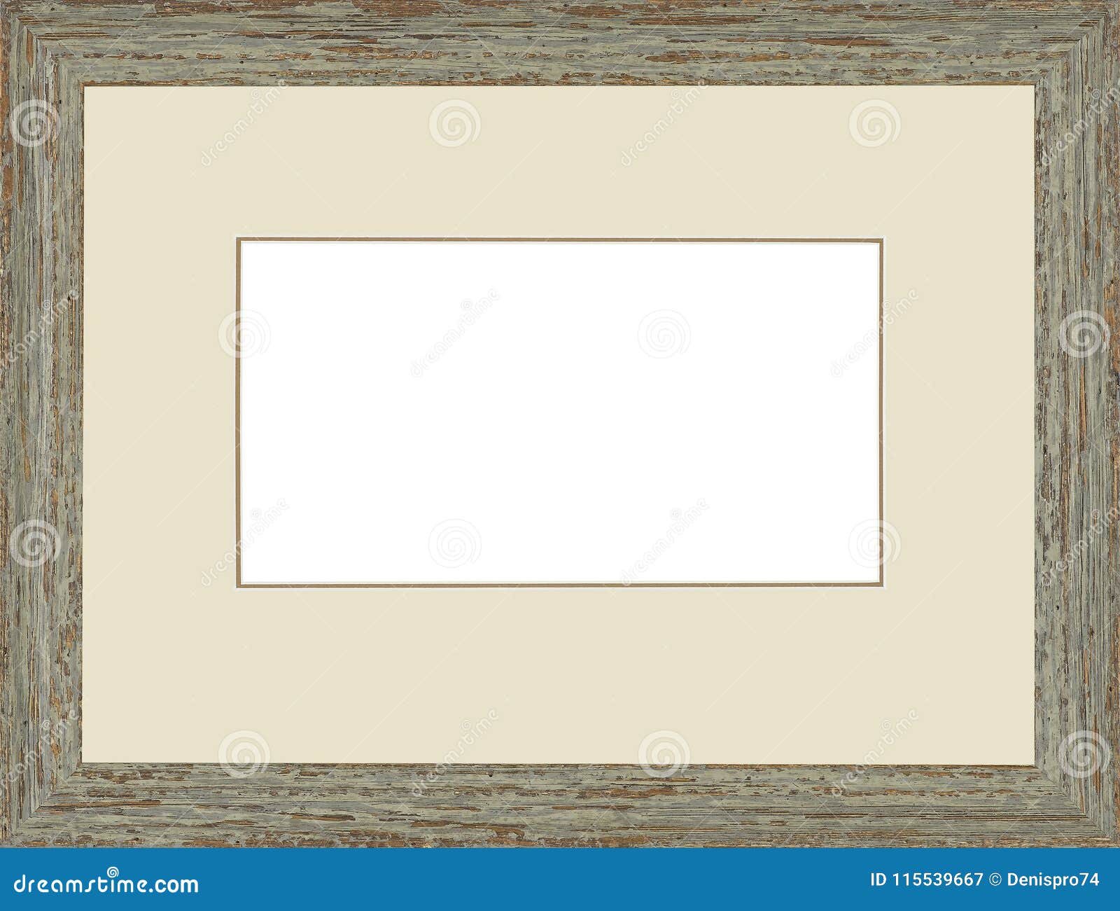 Picture Frame Isolated on White Stock Image - Image of museum, boundary ...