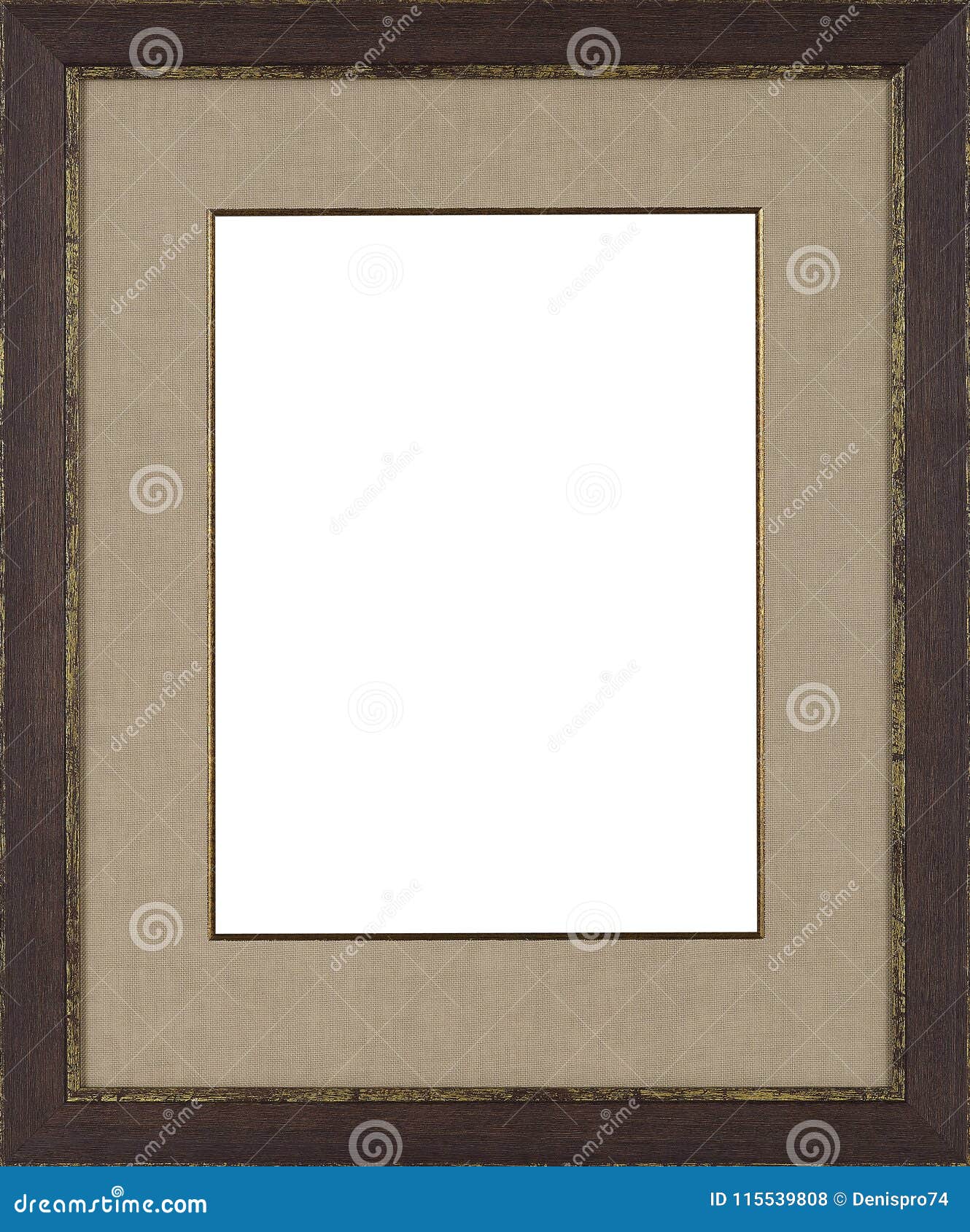 Picture Frame Isolated on White Stock Photo - Image of gallery ...