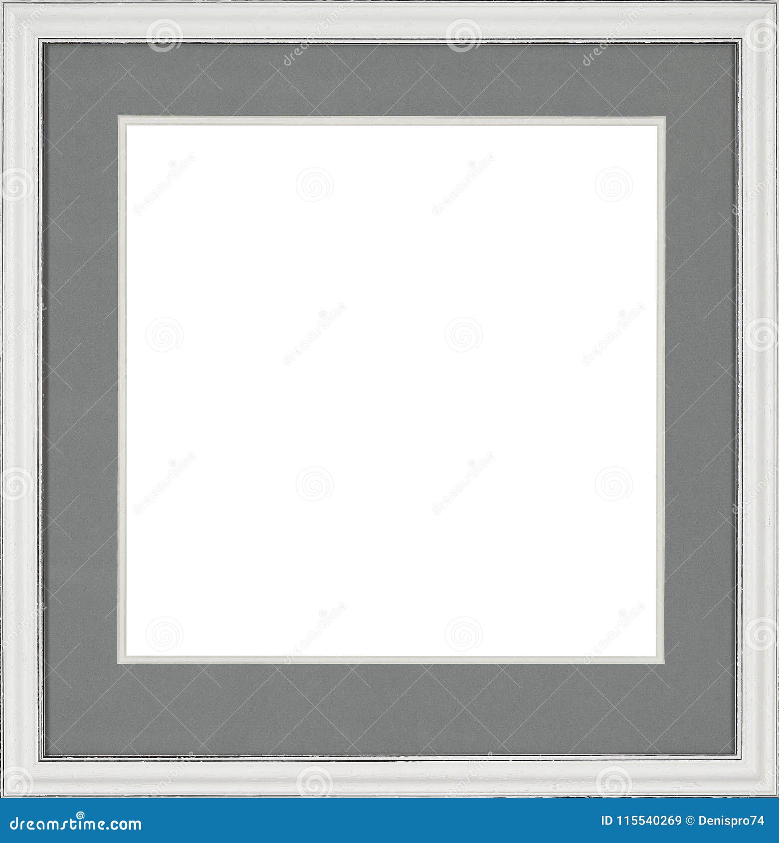 Picture Frame Isolated on White Stock Image - Image of decorative ...