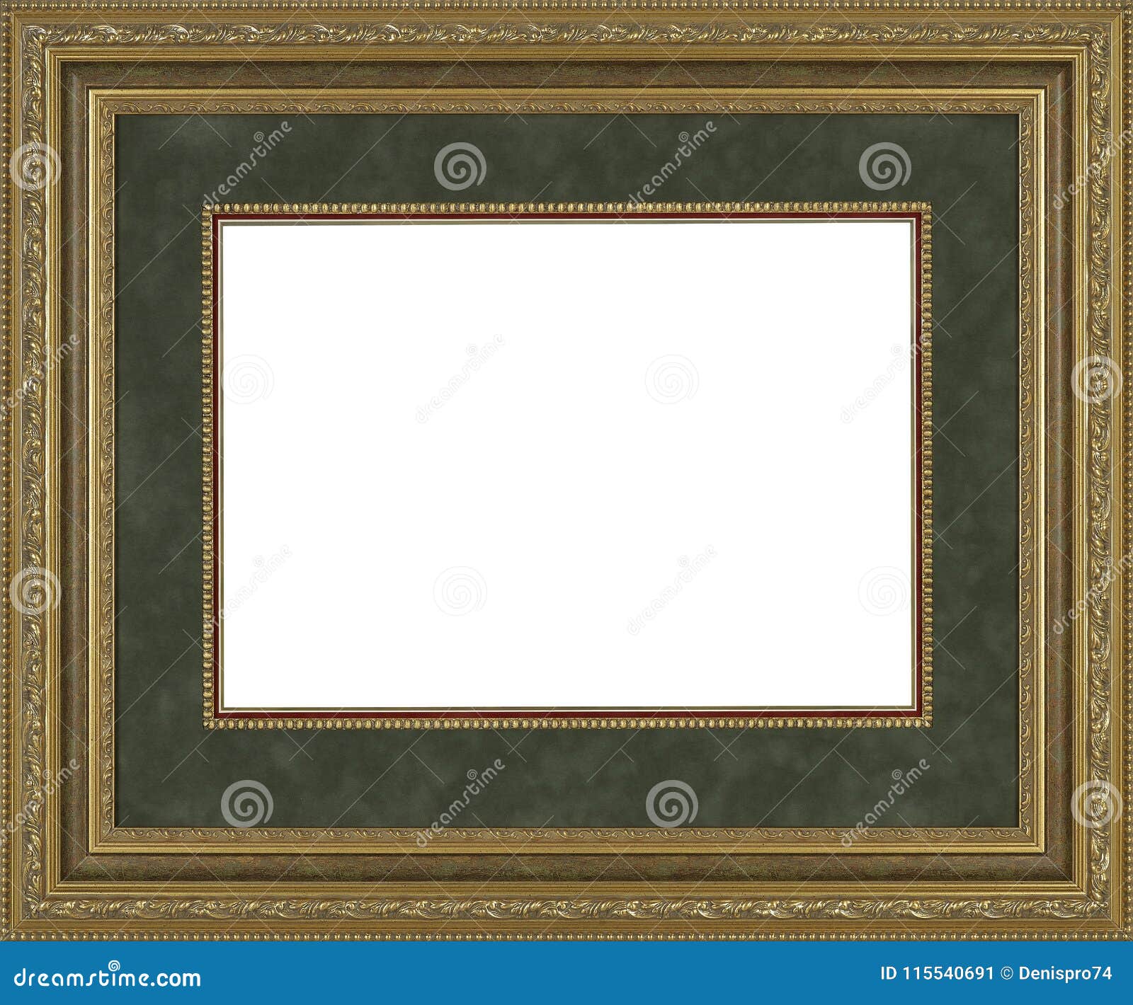 Picture Frame Isolated on White Stock Image - Image of album ...