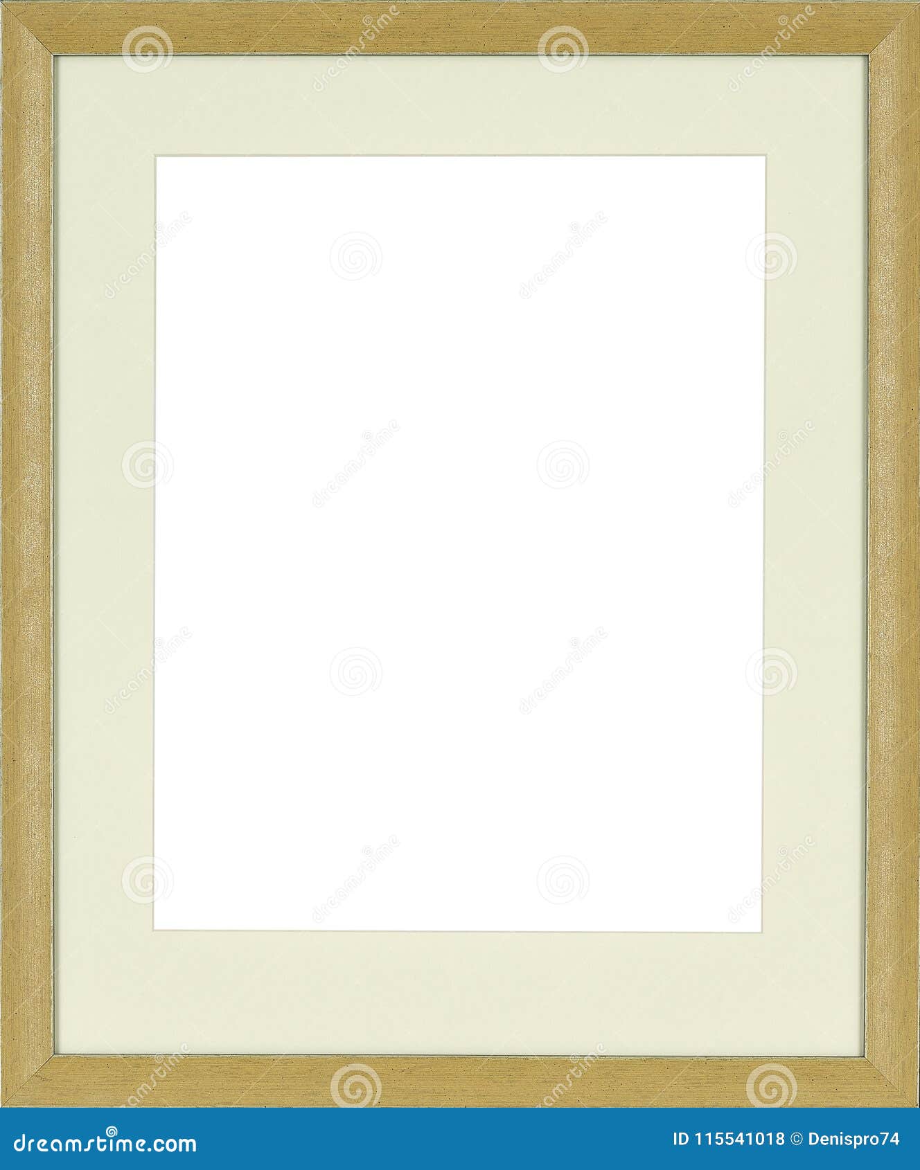 Picture Frame Isolated on White Stock Photo - Image of decor, aged ...