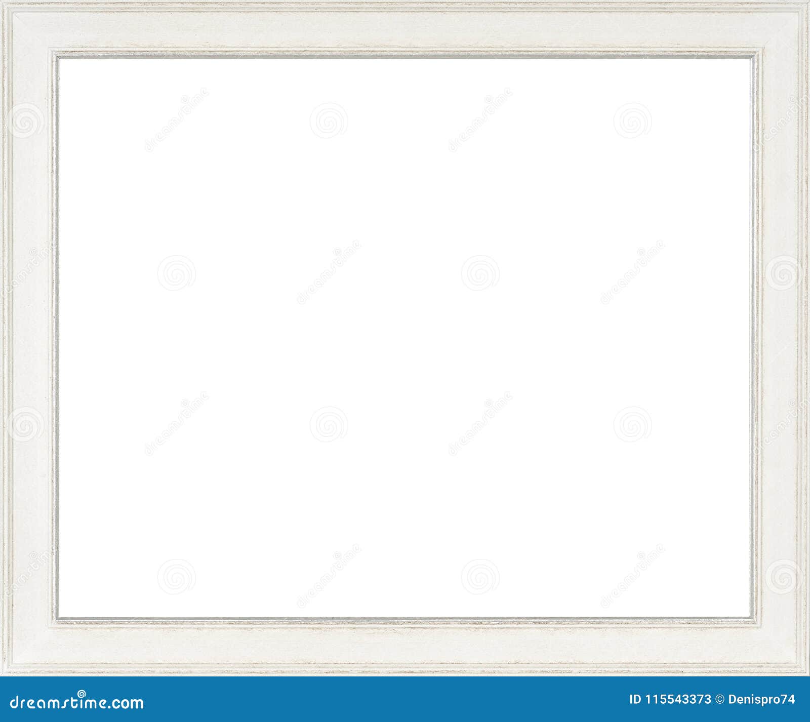 Picture Frame Isolated on White Stock Image - Image of decoration ...