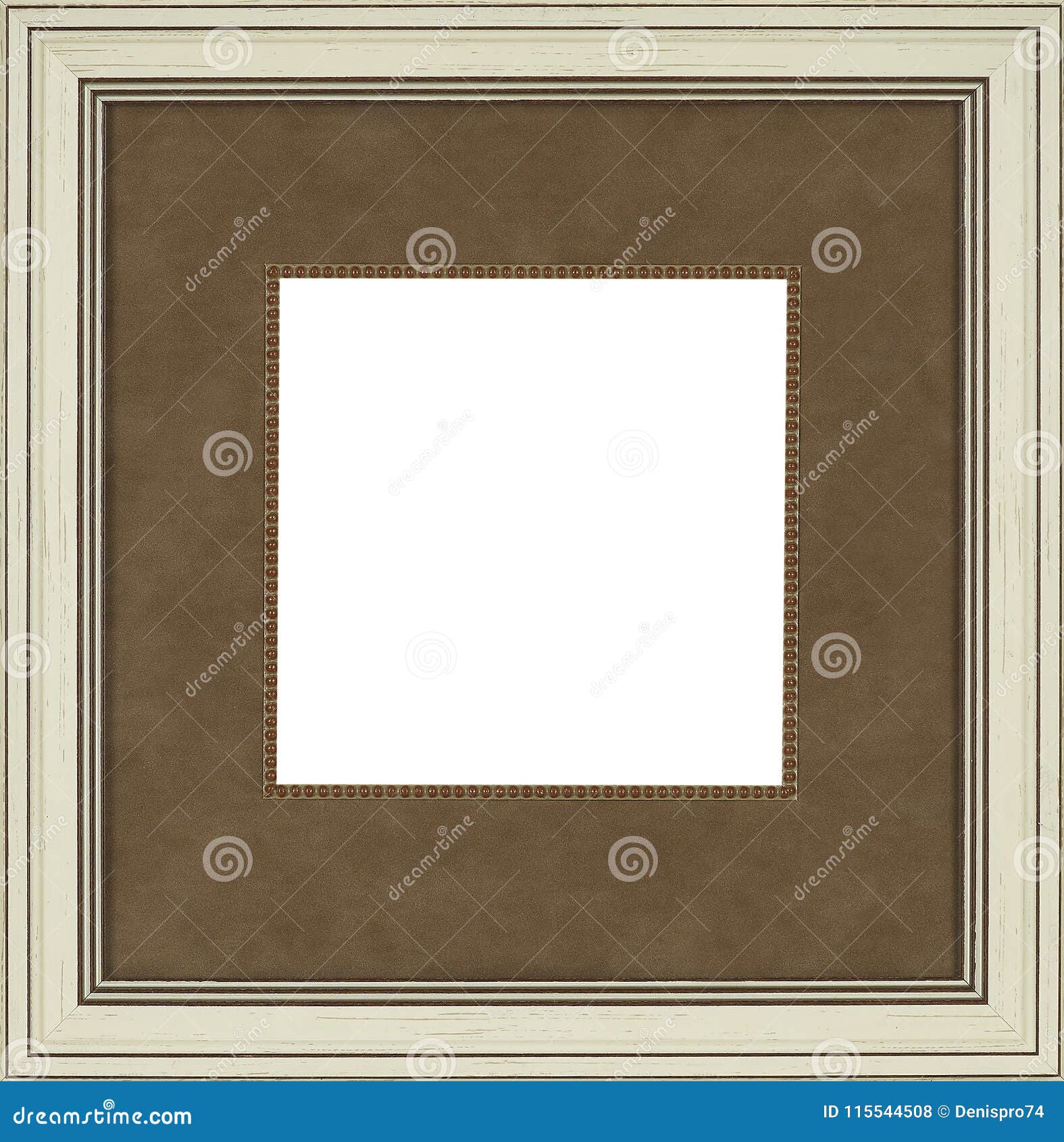 Picture Frame Isolated on White Stock Photo - Image of aged, deco ...