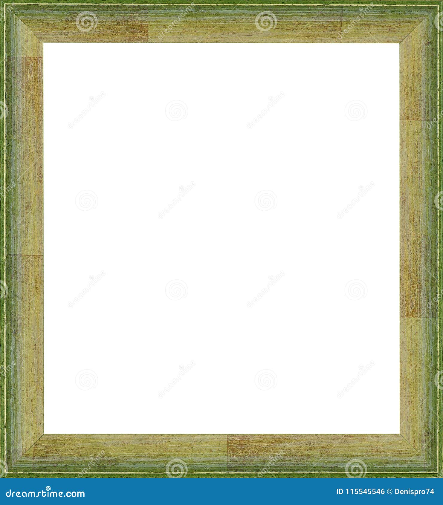 Picture Frame Isolated on White Stock Photo - Image of border, gallery ...