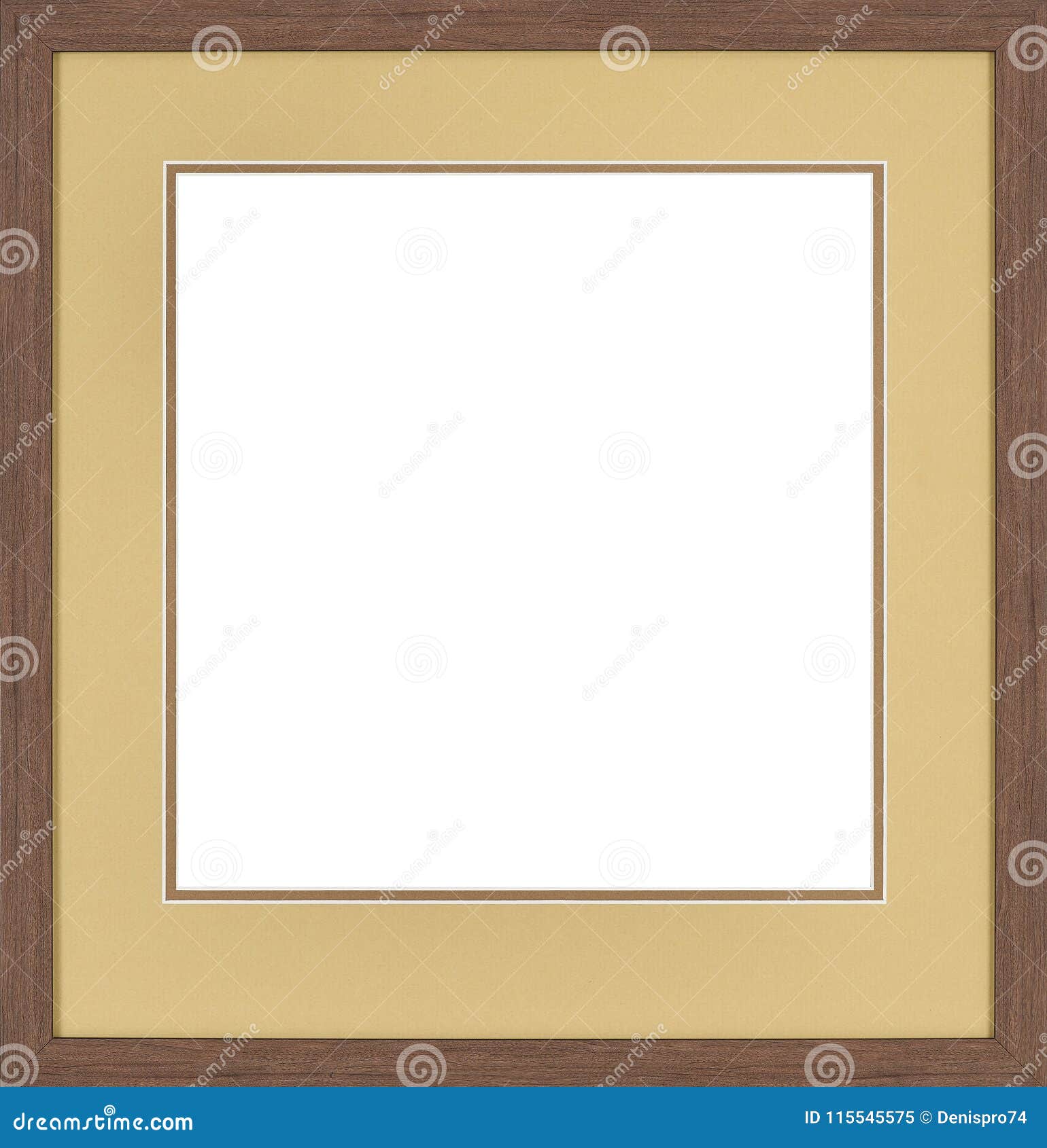 Picture Frame Isolated on White Stock Image - Image of antique, decor ...